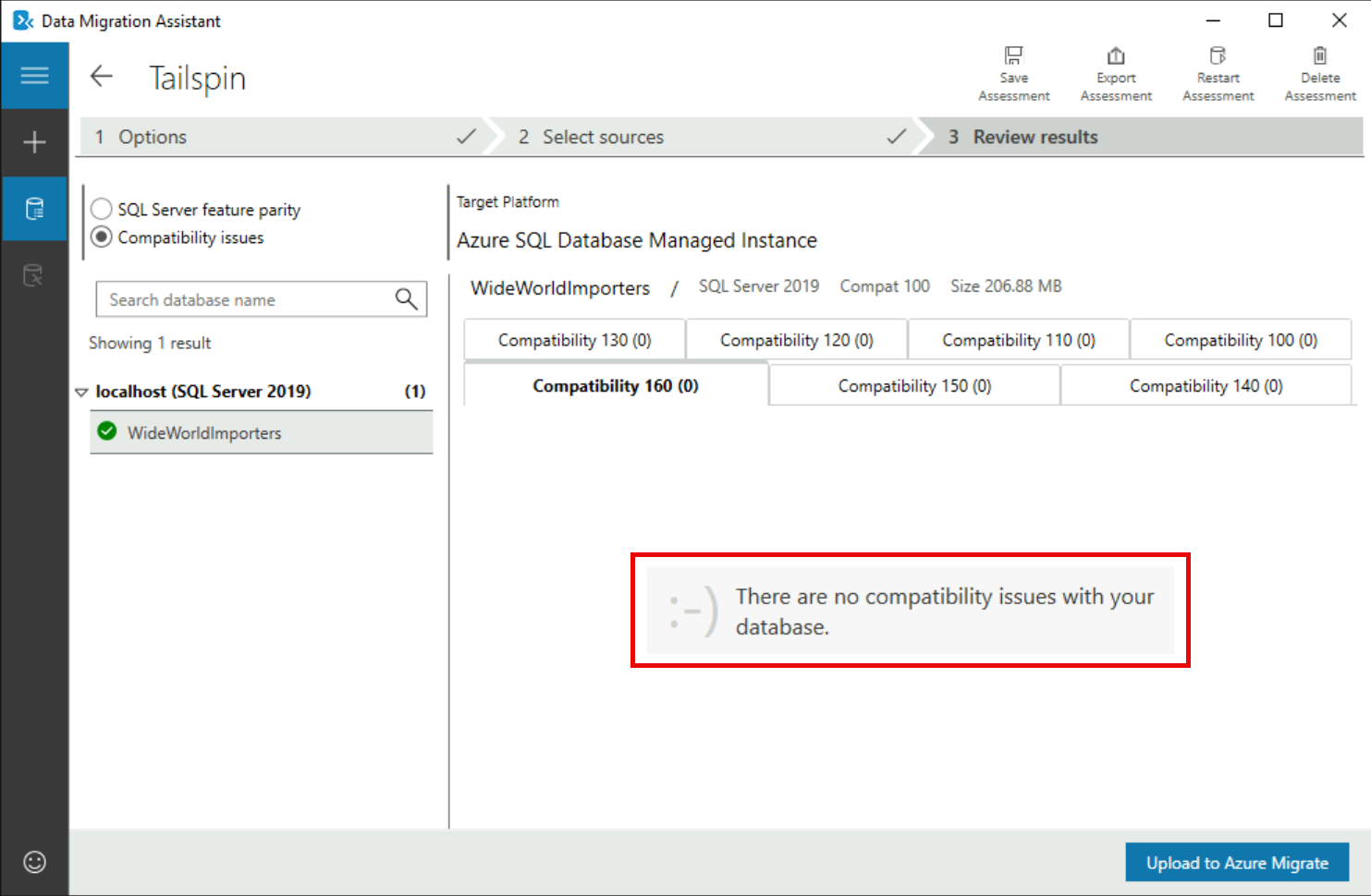 Assess On Premises Database Compatibility Migrate Windows And Sql